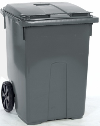 370 liter plastcontainer med hjul