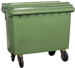 500 liter plastcontainer med hjul