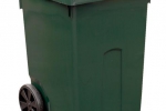 370 liter plastcontainer med hjul
