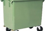 660 liter plastcontainer med hjul